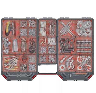 DIY Storage Carry Case Organiser Compartment Parts Screws Tool Box ...