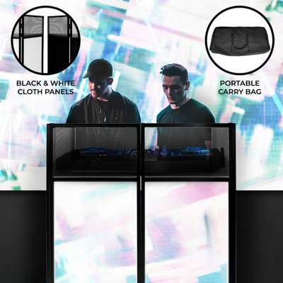 DJ Disco Booth Stand Mixer Shelf Foldable Portable Screen Table
