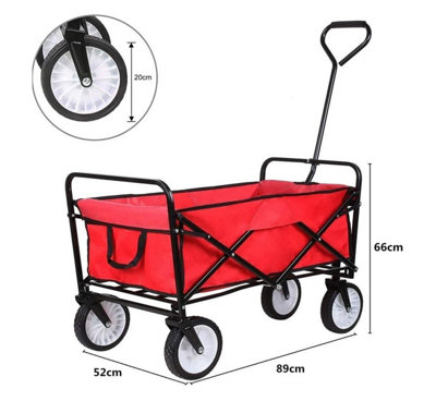 DJM Direct Foldable Garden Outdoor Camping Trolley Cart 60kg | DIY at B&Q