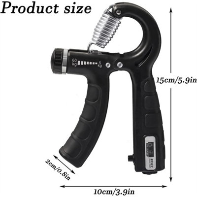 djustable Hand Grip Strengthener Wrist Forearm Gripper Power