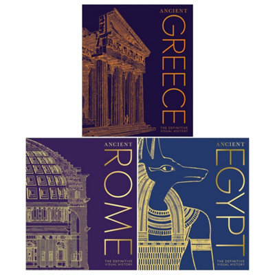 DK Classic History Collection 3 Books Set (Ancient Egypt, Ancient Rome ...