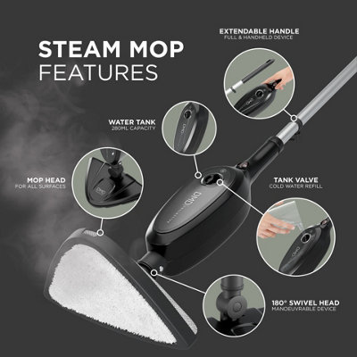 DMD 10-in-1 Multifunction Upright Steam Mop, Kills 99.9% of Bacteria ...
