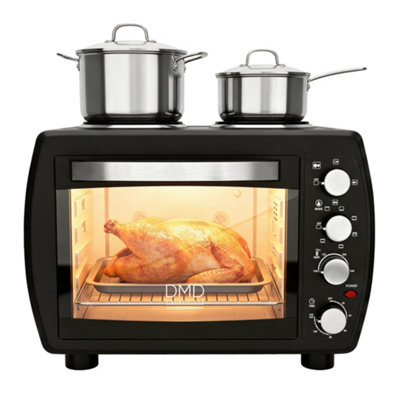 DMD 35L Mini Oven with Hot Plates, 100-250 Degree Temperature Control ...
