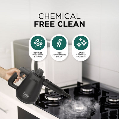 DMD 9-Piece Handheld Steam Cleaner Kit with Accessories, 450ml Tank For ...