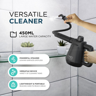 DMD 9-Piece Handheld Steam Cleaner Kit with Accessories, 450ml Tank For ...