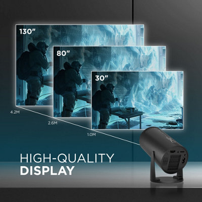 DMD Mini Projector 4K Full HD 1080P Supported 15000 Lumen Wi-Fi ...