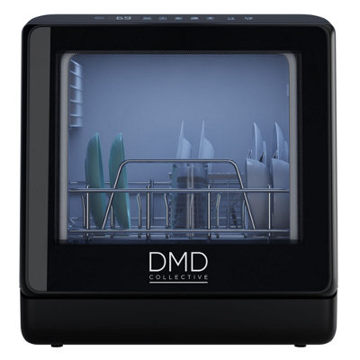 DMD Mini Table Top Countertop Dishwasher 5L Built-In Water Tank with 6 ...