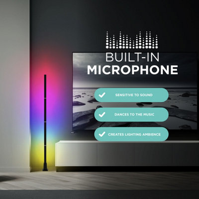 DMD Smart Corner Floor Lamp RGBIC 1.5m 16 million Colours Works with ...