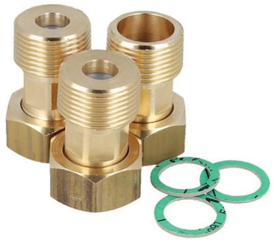 DN20 1" x 1" BSP Union Fittings Set For 3-way Water Mixing Valves ...