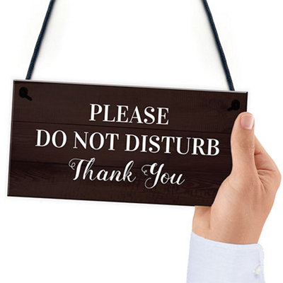 Do Not Disturb Sign Hotel Guest House Housekeeping Sign Hanging Door Plaque
