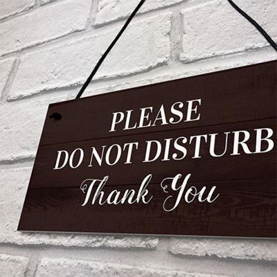 Do Not Disturb Sign Hotel Guest House Housekeeping Sign Hanging Door Plaque