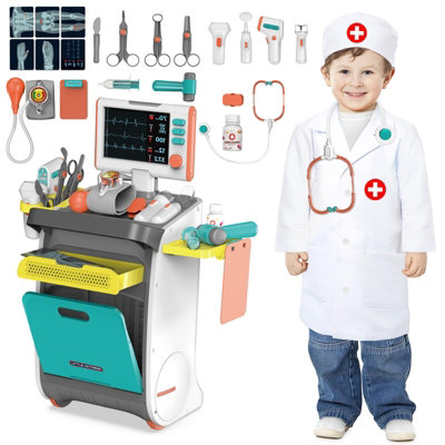 Doctor Kit for Toddlers, Kids Pretend Medical Station Set with Mobile ...
