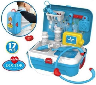 Doctor Nurses Toy Set Backpack Medical Role Play Kit Childrens Kids ...