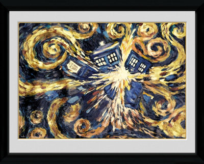 Doctor Who Exploding Tardis 30 x 40cm Framed Collector Print | DIY at B&Q