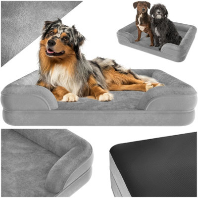 Dog Bed Kimba - orthopaedic, thick padding, raised edge, washable cover ...