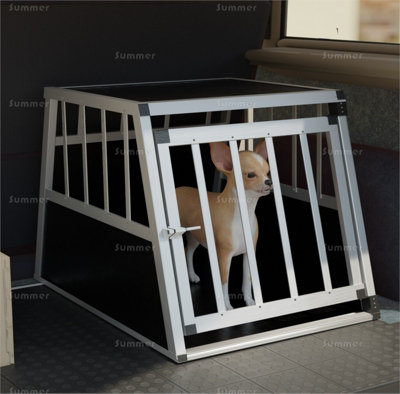 Dog Crate for Car Travel - Safe Portable Pet Transport Kennel - Approx ...