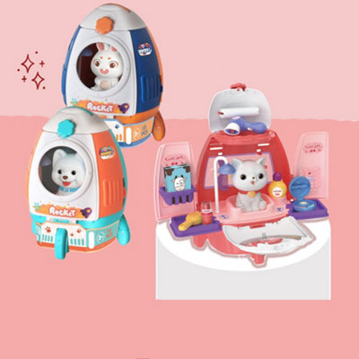 Dog Design Pet set Backpack Toys for Kids for Easy Cleaning and Storage