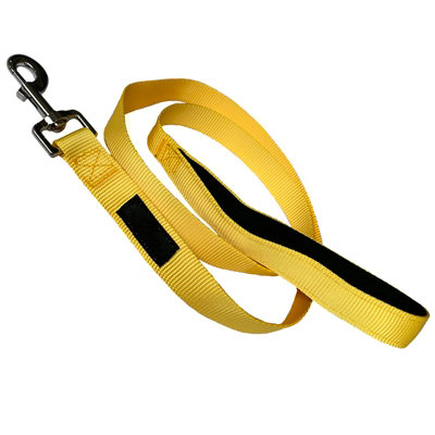 Dog Lead Neoprene Padded Waterproof Comfort Leash 6ft Neoprene Long Yellow