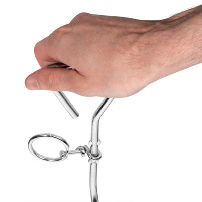 Dog Puppy Pet Metal Steel Spiral Stake Tie Out Pole Post Collar Cable ...