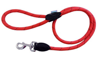 DogCo Mountain Rope Lead With Trigger Red/black 120cm