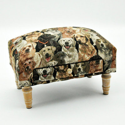Dogs Footstool with Drawer - L25 x W40 x H25 cm | DIY at B&Q