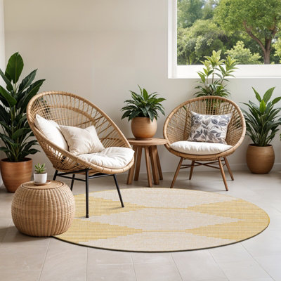 DOLLY Round In- /Outdoor Rug 160 x 160 cm