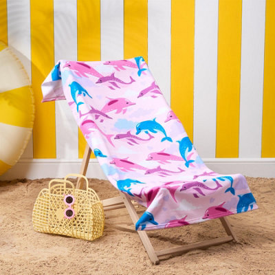 Dolphin Towel Bath Quick Dry Summer Travel Microfibre Absorbent Swim