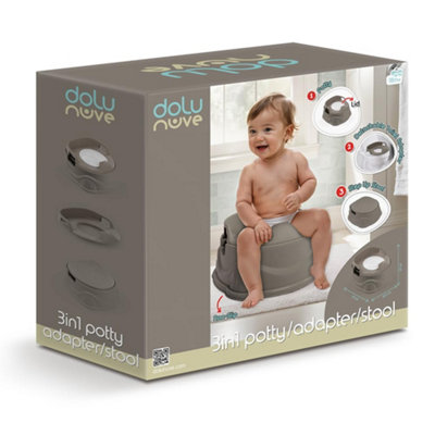 Dolu 3-in-1 Potty Training System Potty, Toilet Adapter & Step Stool ...