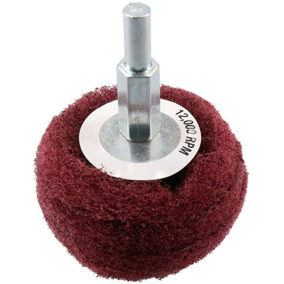 Dome Shaped Sanding Polishing Cleaning Mop 50mm Width 240 Grit 6mm ...