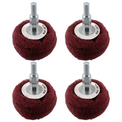 Dome Shaped Sanding Polishing Cleaning Mop 50mm Width 240 Grit 6mm ...