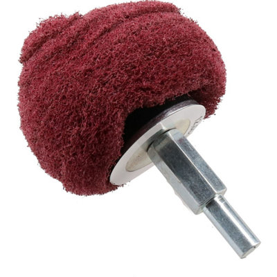 Dome Shaped Sanding Polishing Cleaning Mop 50mm Width 240 Grit 6mm ...