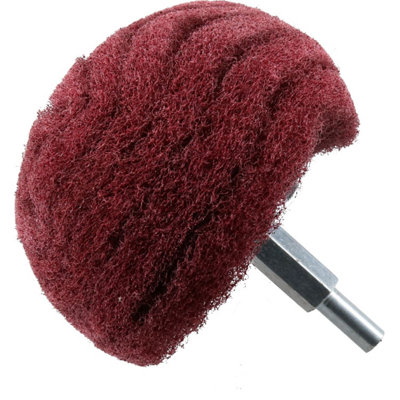 Dome Shaped Sanding Polishing Cleaning Mop 75mm Width 240 Grit 6mm ...