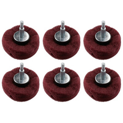 Dome Shaped Sanding Polishing Cleaning Mop 75mm Width 240 Grit 6mm ...