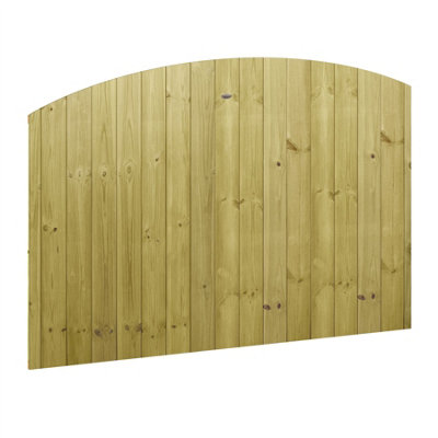 Dome Top Tongue & Groove Fence Panel (Pack of 3) Width: 6ft x Height ...