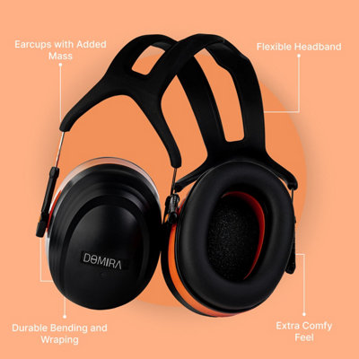 DOMIRA Ear Defenders 37dB High Performance Hearing Protection Earmuffs ...