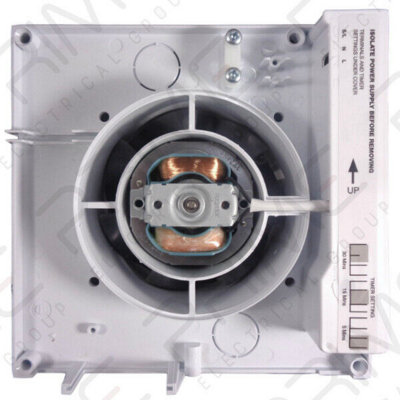Domus Silavent SDF100TB Axial Extractor Fan 4 Inch / 100mm (Timer Model ...