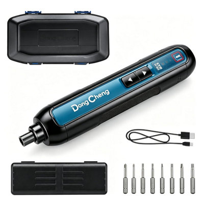 DongCheng 4 V Cordless Electric Screwdriver, 5 N.m (44.25 in-lbs) Max ...