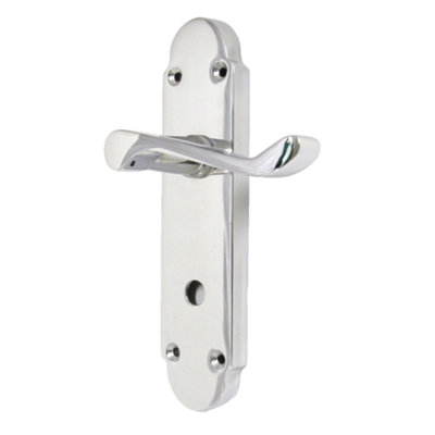 Door Handles Chrome Epsom Internal Bathroom Sets Modern Scroll Handles