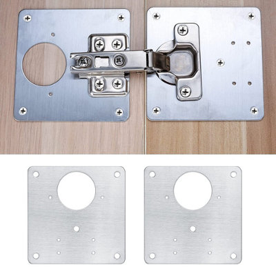 Door Hinge Repair Kit Plate and Screws Cabinet Hinges