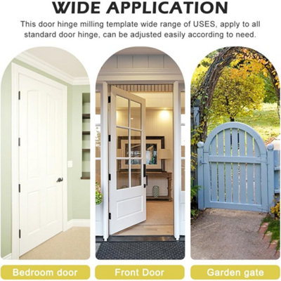 Door Hinge Routing Jig Stable Easy Installation Adjustable Door Hinge ...