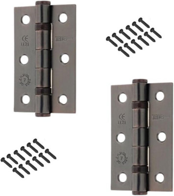 Door Hinges 3 inch Bronze Ball Bearing Butt Hinges Grade 7 Steel Door ...