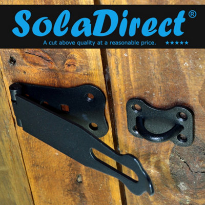 Door Latch Hasp and Staple - Heavy Duty Garage/Gate/Garden Clasp ...