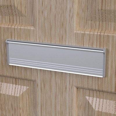 DOOR LETTERBOX PVC METAL FLAP COVER BRUSH SEAL INTERNAL & EXTERNAL ...