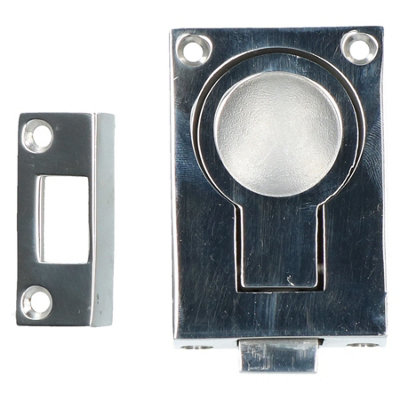 Door Lock Locker Catch Flush Lifting Ring Handle Marine Stainless Steel 316