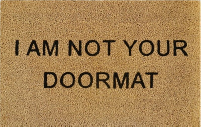 Door Mat Doormats Non Slip Natural Coir Welcome Indoor Outdoor Home ...