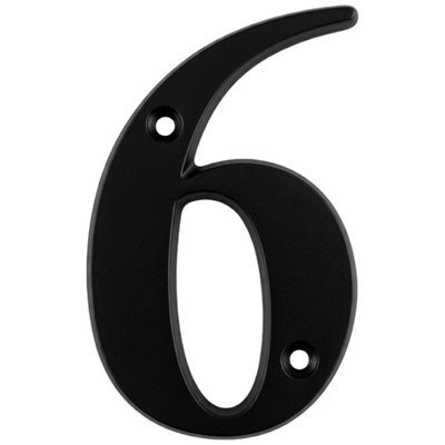 Door Number 6 in Matt Antique Brass- Screw Fix 3" Nanocoast House ...