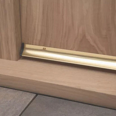 Buy Door Rain Deflector 32mm With End Face Fixed Bottom Door Strip Gold ...