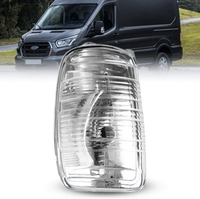 DOOR WING MIRROR INDICATOR LENS CLEAR LEFT PASSENGER SIDE FOR FORD ...