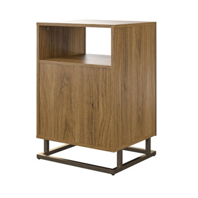 Dorel Home Regal Turntable Stand in Walnut Look