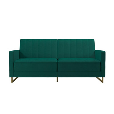 Dorel Home Skylar Sofa Bed in Velvet Green
